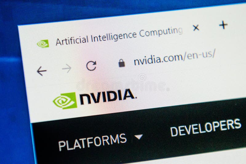 Nvidia.com Web Site. Selective Focus. Editorial Photo - Image of focus ...
