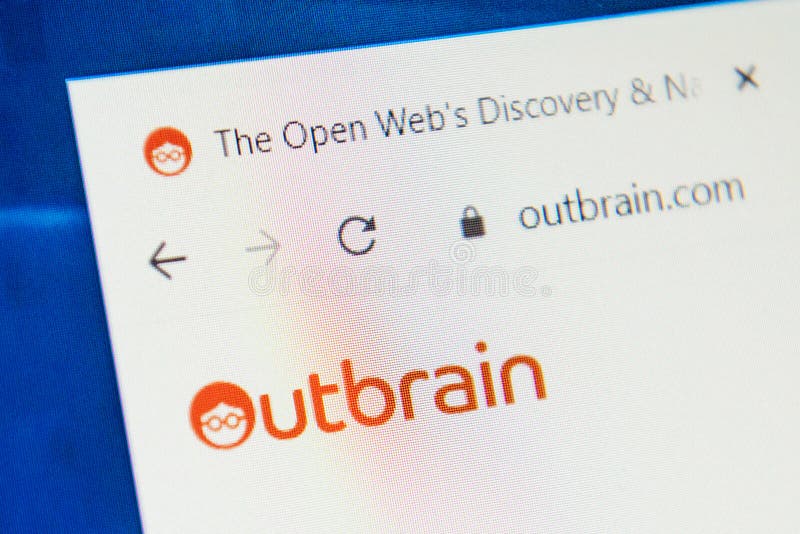 Outbrain.com Web Site. Selective Focus. Editorial Image - Image of home ...