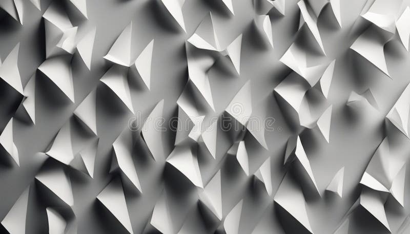 Macro Image of Paper Folded in Geometric Shapes, Three-dimensional ...