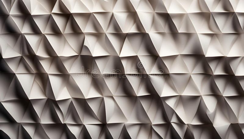 Macro Image of Paper Folded in Geometric Shapes, Three Dimensional ...