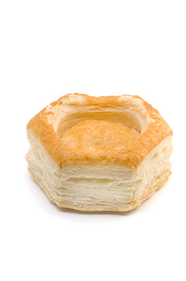 Macro Image of Pastry Shell Isolated on White Background Stock Photo ...