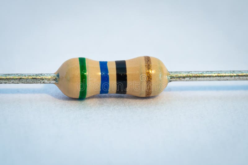 Macro Image of a Resistor for Electronics. Stock Photo - Image of ...
