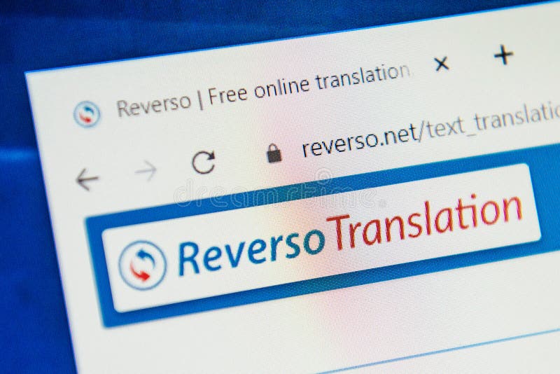 Reverso.net Web Site. Selective Focus. Editorial Photo - Image of ...