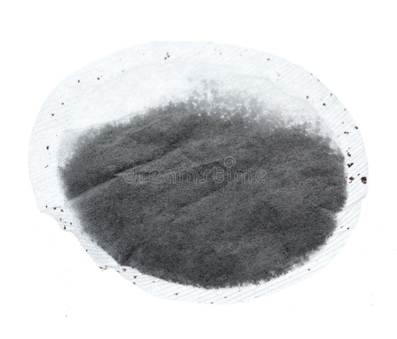 Macro Image of Round Tea Bags Isolated Stock Photo - Image of herbal ...