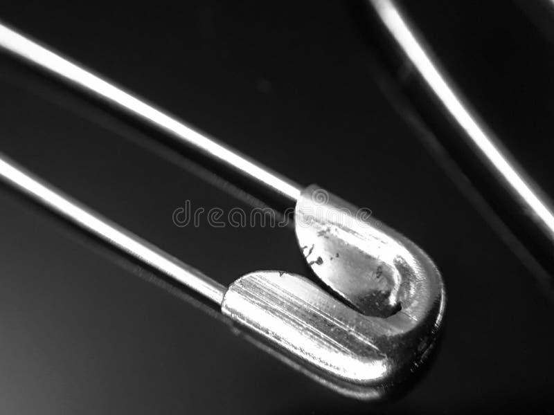 Macro image of safety pin stock image. Image of macro - 85683019