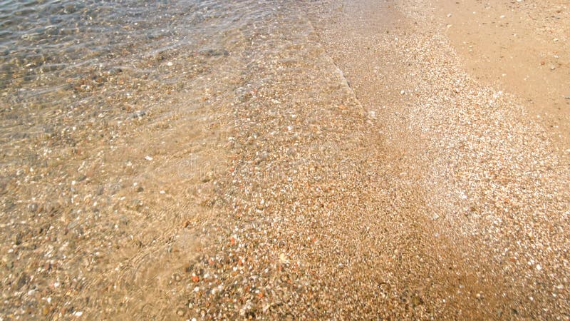 Macro Image of Sand and Rocks through Calm Sea Water Stock Image ...