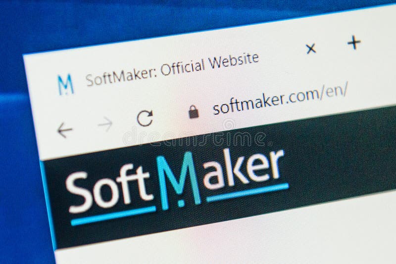 Softmaker Web Site. Selective Focus. Editorial Photography - Image of ...