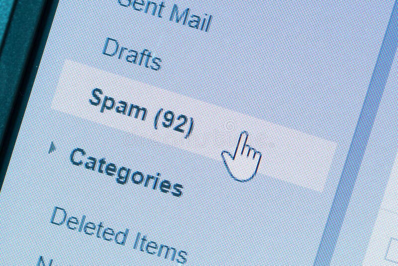 Spam in mailbox stock photo. Image of internet, electronic - 2899986