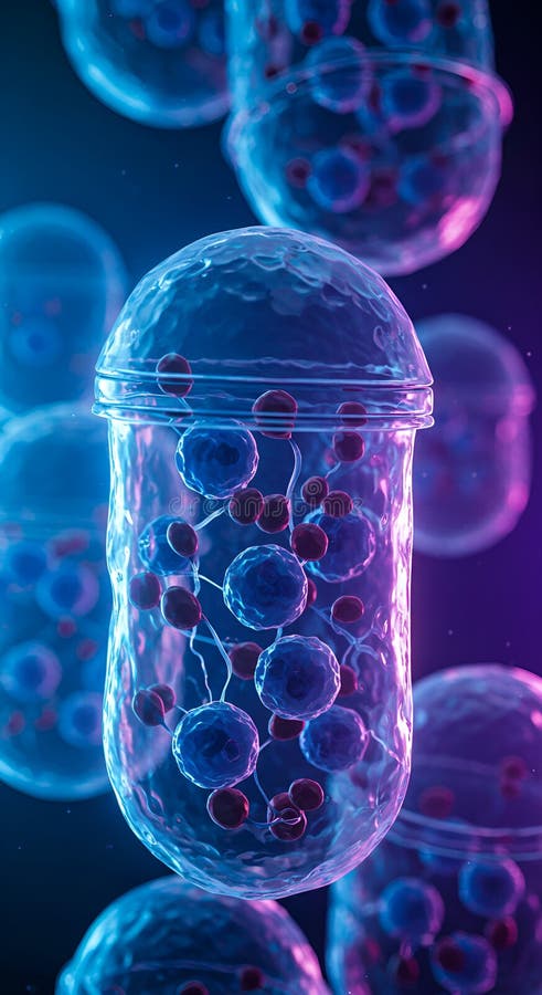 Ultra-HD Macro Shot of Human Stem Cells Growing in Transparent ...