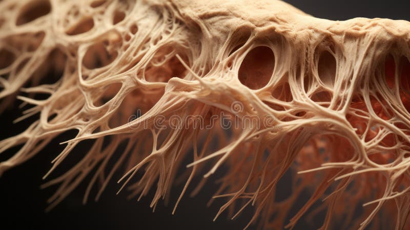 Macro Image of Stem S Inner Structure with Disfigured Forms Stock ...