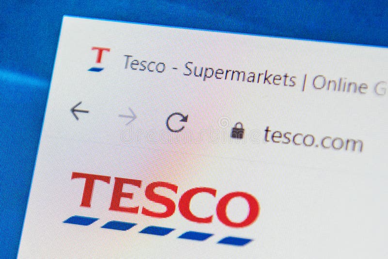 Tesco.com Web Site. Selective Focus. Editorial Image - Image of page ...