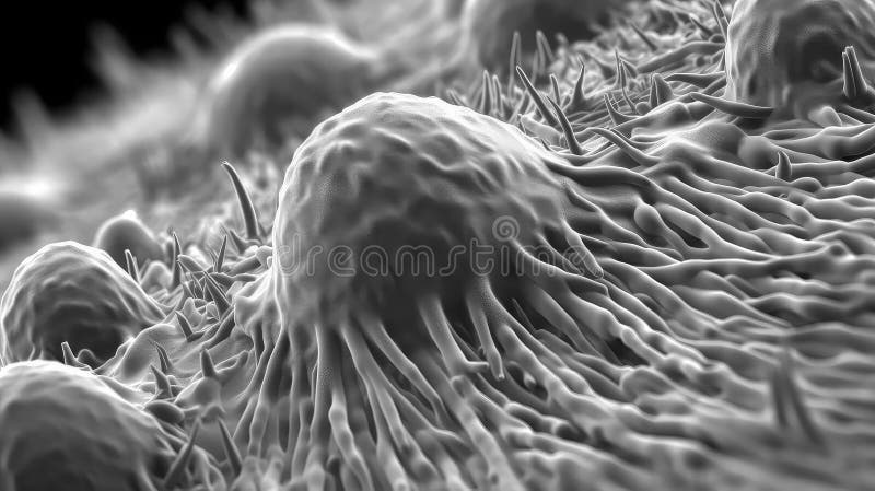 Macro Image of Viruses and Bacteria in Tissues, Abstract Lactobacilli ...