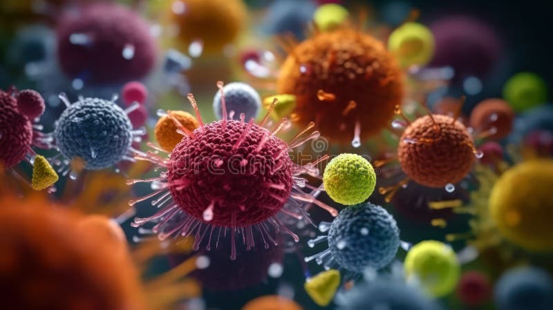 Microbiological Microlife Stock Illustrations – 64 Microbiological ...