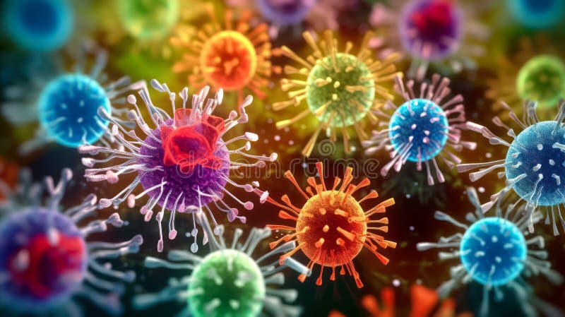 Microbiological Microlife Stock Illustrations – 64 Microbiological ...