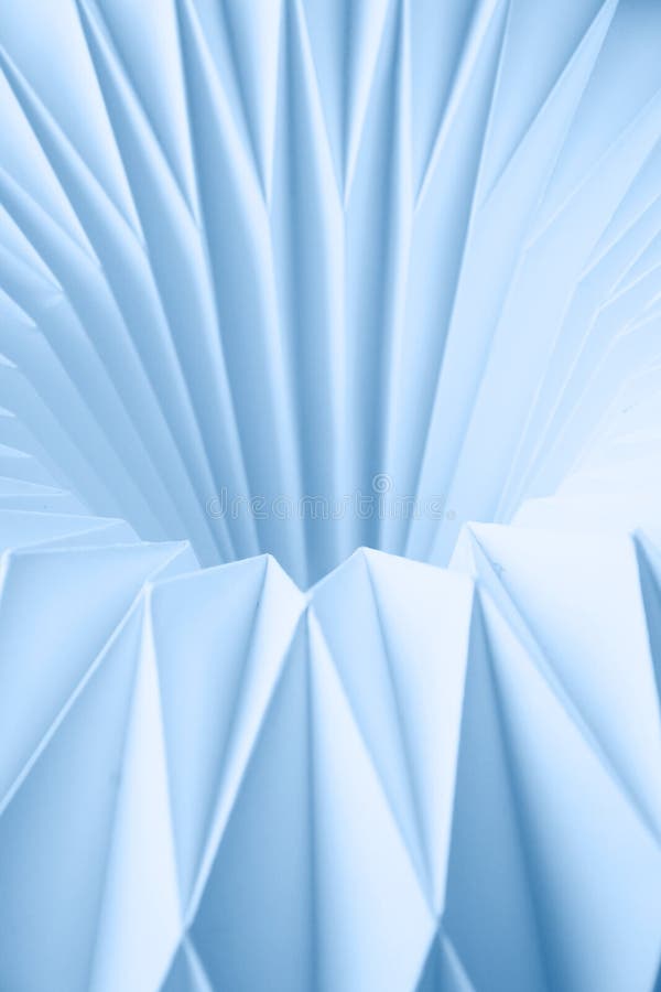 Macro Image of White Paper Folded in Geometric Shapes, Three ...