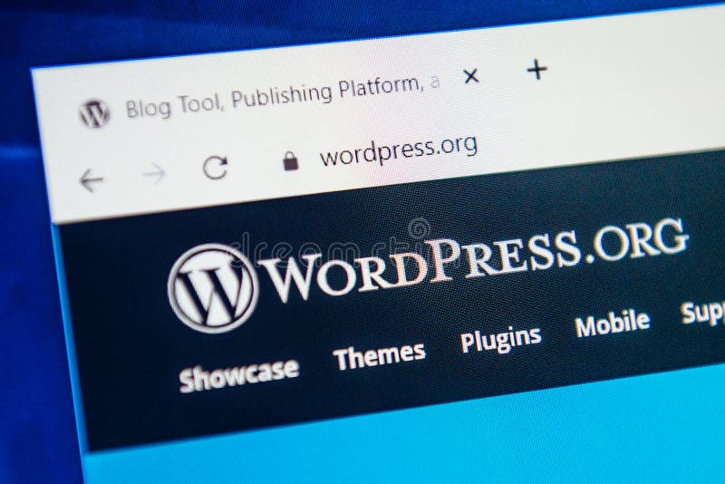 Wordpress.org Web Site. Selective Focus. Editorial Stock Photo - Image ...