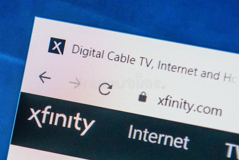 Xfinity.com Web Site. Selective Focus. Editorial Photography - Image of ...