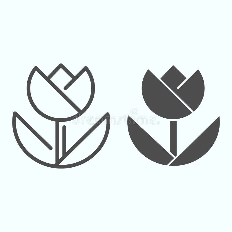 Macro Line and Solid Icon. Macro Photography Vector Illustration ...