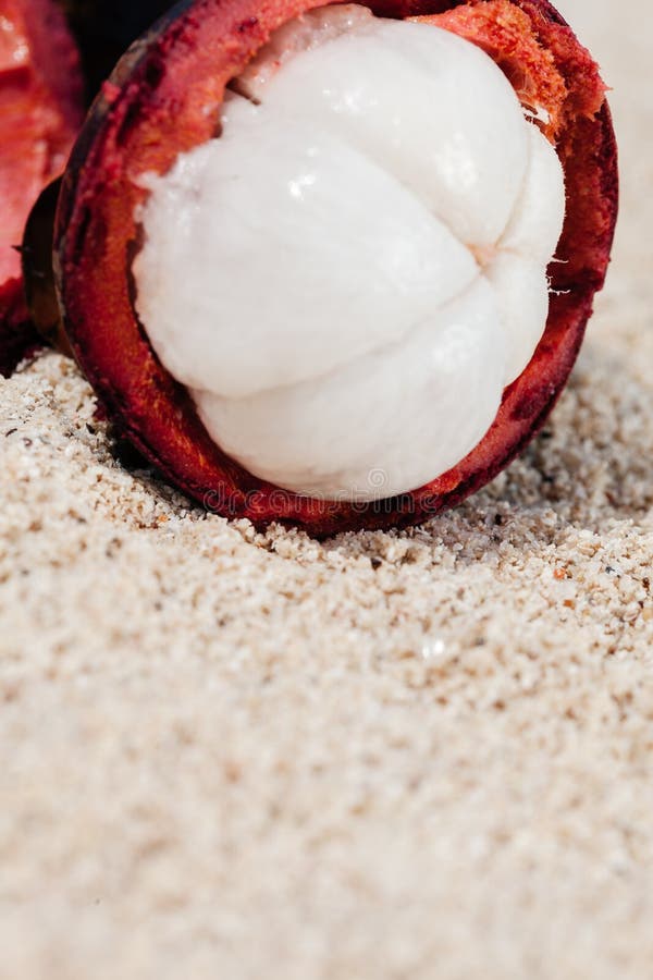 Macro of Mangosteen stock image. Image of freshness, organic - 57173439