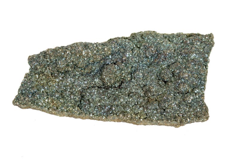 Raw Marcasite Stone (white Iron Pyrite) On Dark Stock Photo - Image of ...