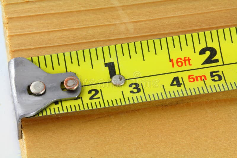 Close up of a wood ruler stock photo. Image of object - 35706876