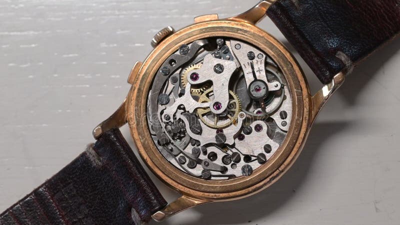 Internal Mechanism of a Watch Stock Video - Video of detail, closeup ...