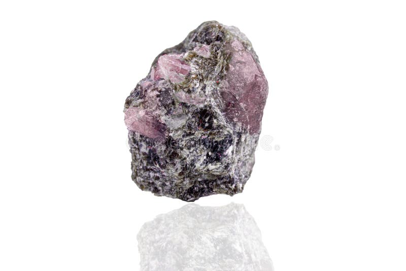 Macro Mineral Stone Alexandrite on a White Background Stock Photo ...