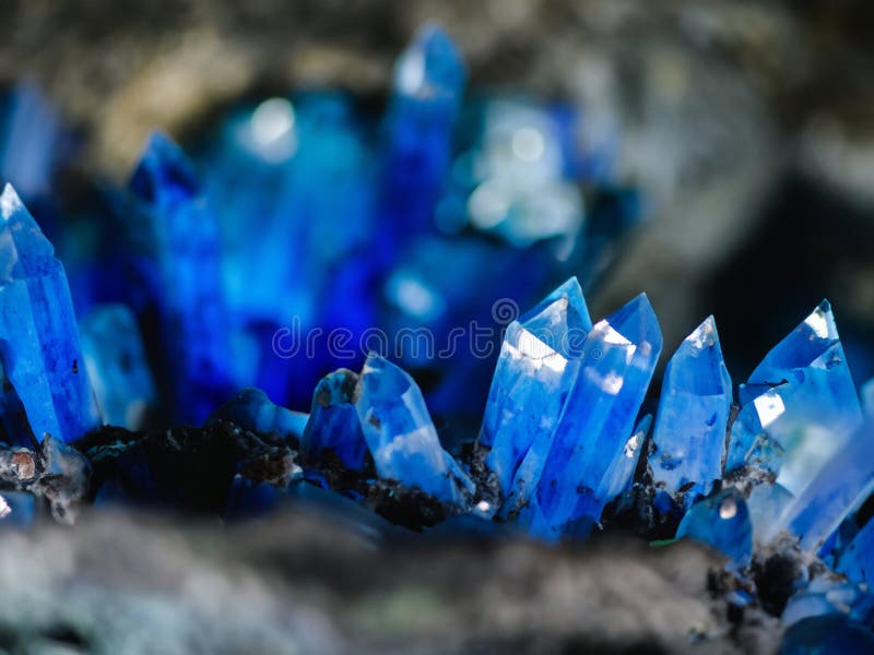 Blue Amethyst Cluster Background Stock Photo - Image of quartz ...