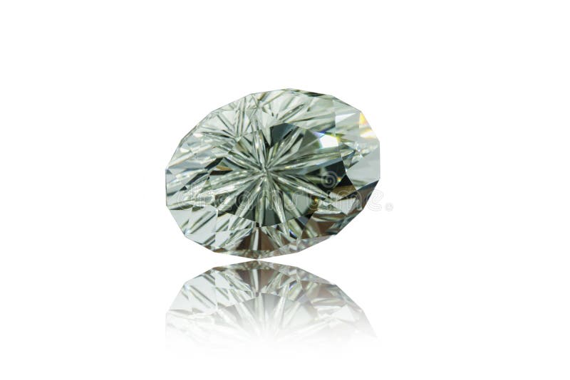 Macro Mineral Stone Cut Beryl on a White Background Stock Image - Image ...