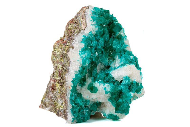 Dioptase stock image. Image of nature, stone, mineral - 21988683