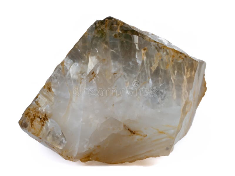 Macro Mineral Stone Quartz on a White Background Close Up Stock Image ...