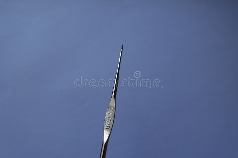 Macro of 1.3 Mm Crochet Hook Stock Photo - Image of objects, handknit ...