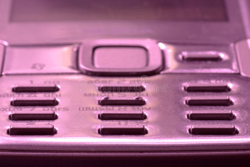 Macro of Mobile Phone Keyboard Button Stock Photo - Image of keyboard ...
