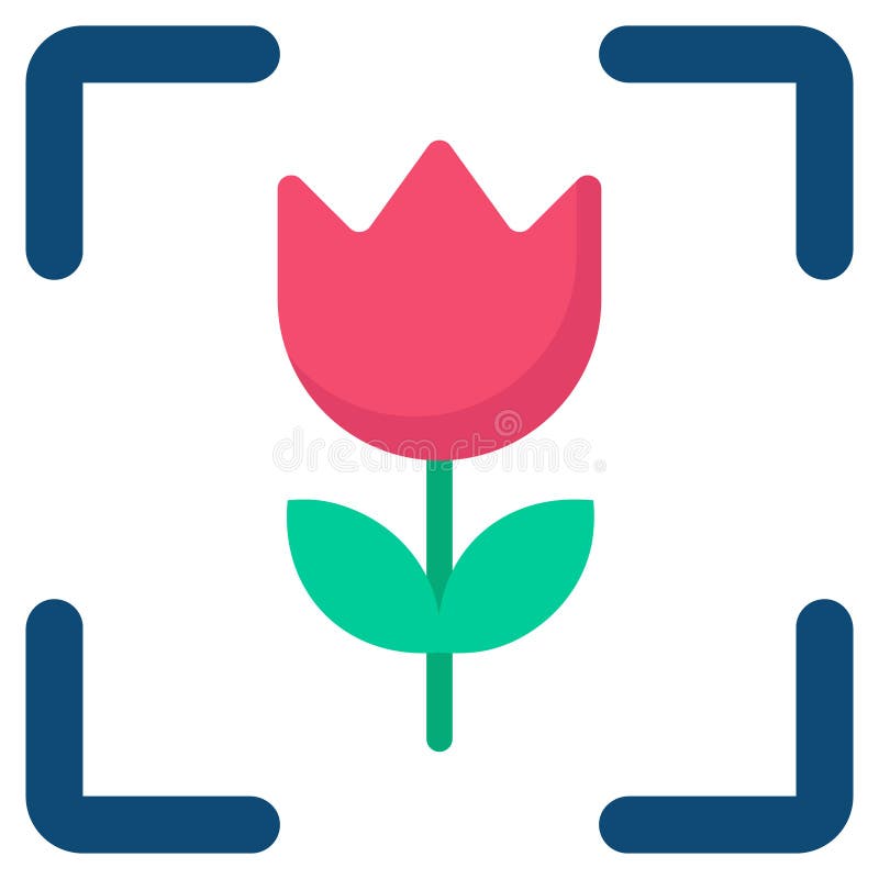 Macro Mode Flat Icon , Photography and Digital Art Flat Vector Icon ...