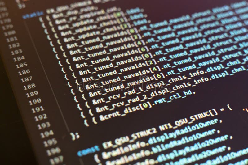 A Macro Monitor Screen with Program Code on it, Making the New Php ...