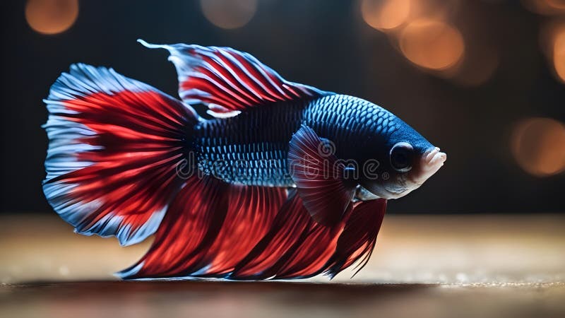 A Macro of My Pet Betta Fish. Ai Generate Stock Illustration ...