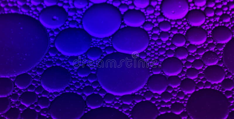 Macro Oil Drops in Liquid stock photo. Image of drop - 287754544