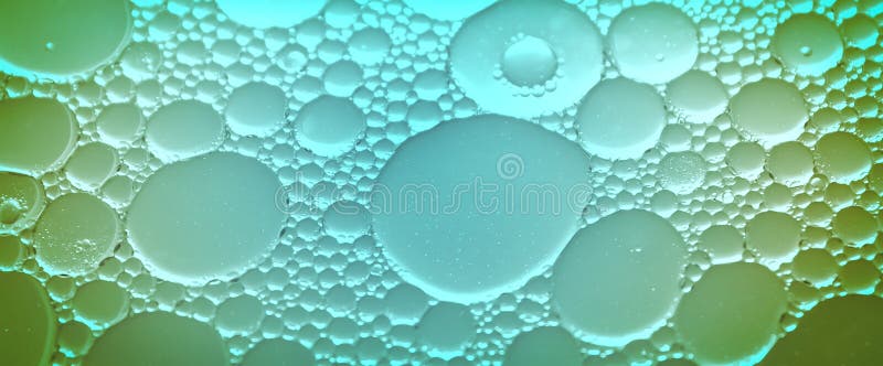 Macro Oil Drops in Liquid stock illustration. Illustration of foam ...