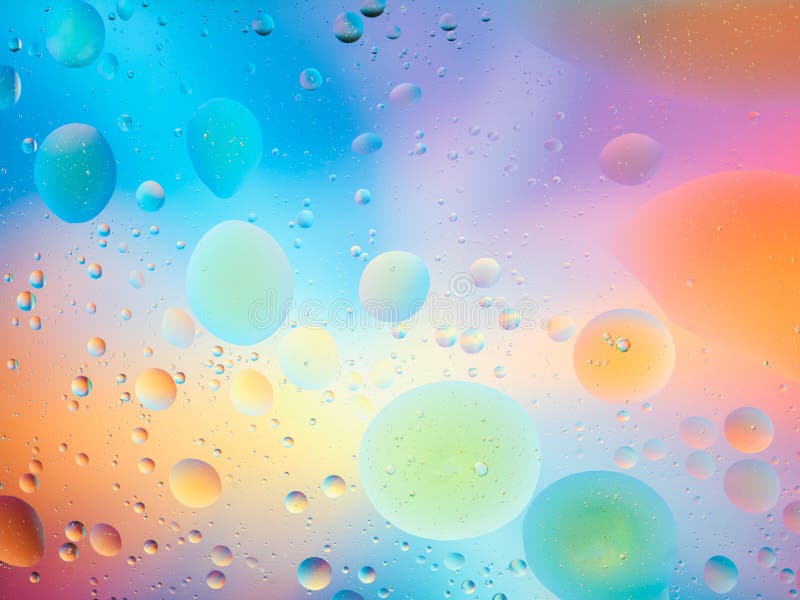 Macro of Oil Mixed with Water Stock Image - Image of composition ...