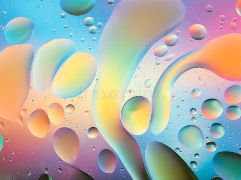 Macro of Oil Mixed with Water Stock Image - Image of composition ...