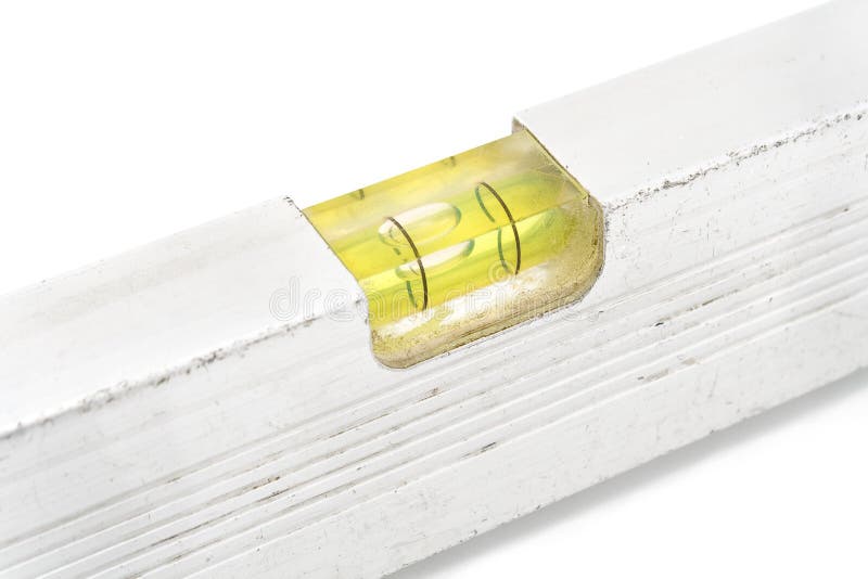 Macro of Old Construction Spirit Level Stock Image - Image of balance ...