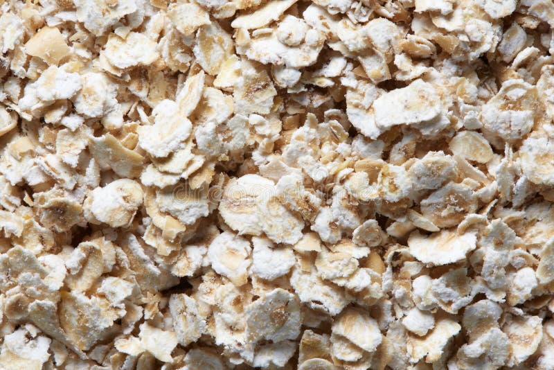 Macro of organic oatmeal stock image. Image of rolled - 109918851