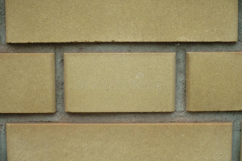 Macro of Pale Yellow Brick Wall with English Bond Stock Photo - Image ...