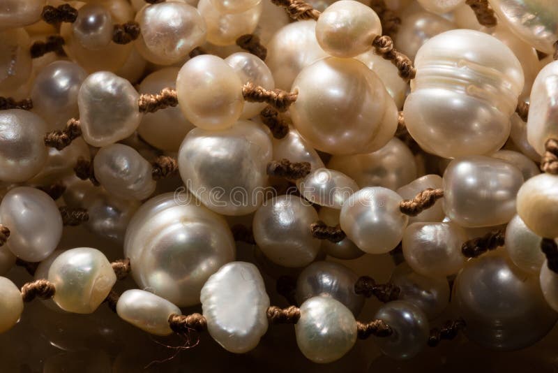 Macro of pearls stock image. Image of macro, charm, fashion - 133618179