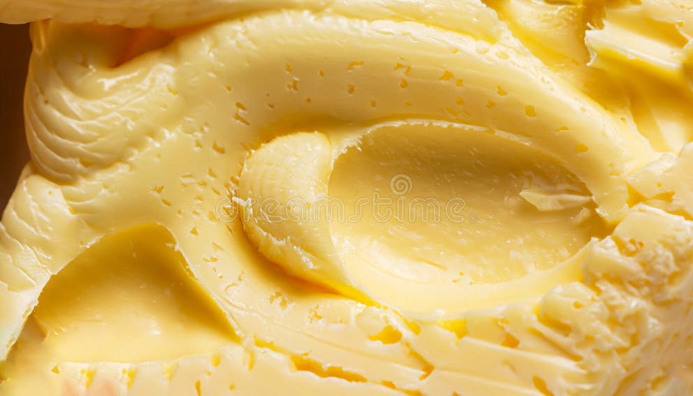 Macro Photo of Butter Texture Stock Image - Image of milk, decoration ...