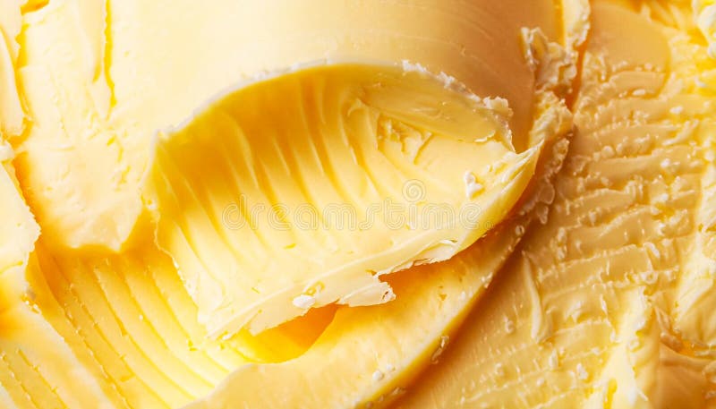 Macro Photo of Butter Texture Stock Illustration - Illustration of ...