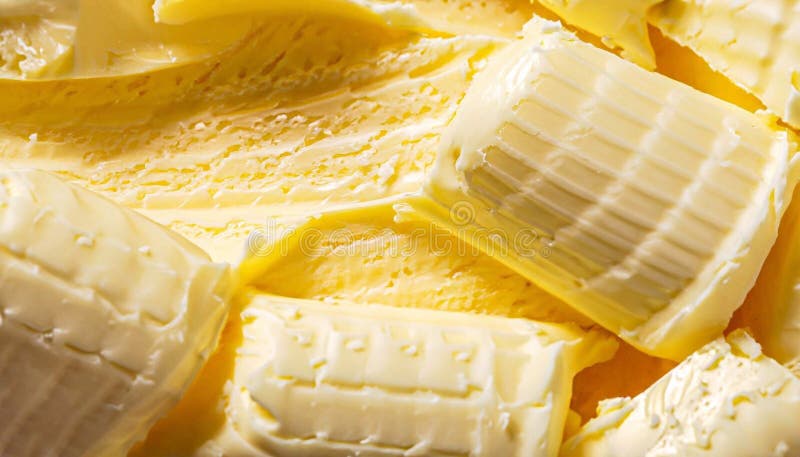 Macro Photo of Butter Texture Stock Illustration - Illustration of ...