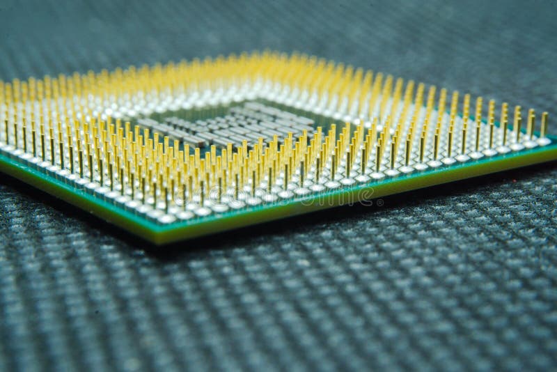Macro Photo of Computer or Laptop CPU Microprocessor Processor Stock ...