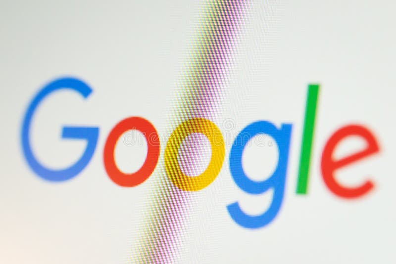 Computer Screen with Google Logo. Chernihiv, Ukraine - January 15, 2022 ...