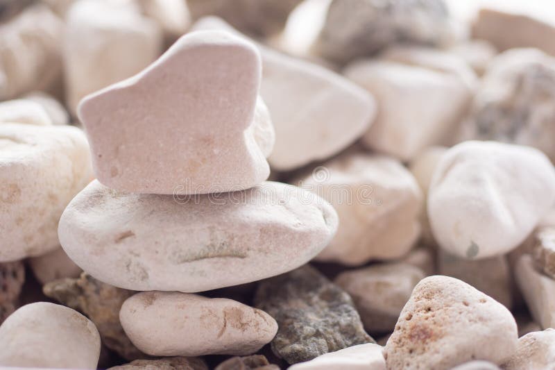Macro Photo Decoration Garden Stones. White Stones Background Stock ...